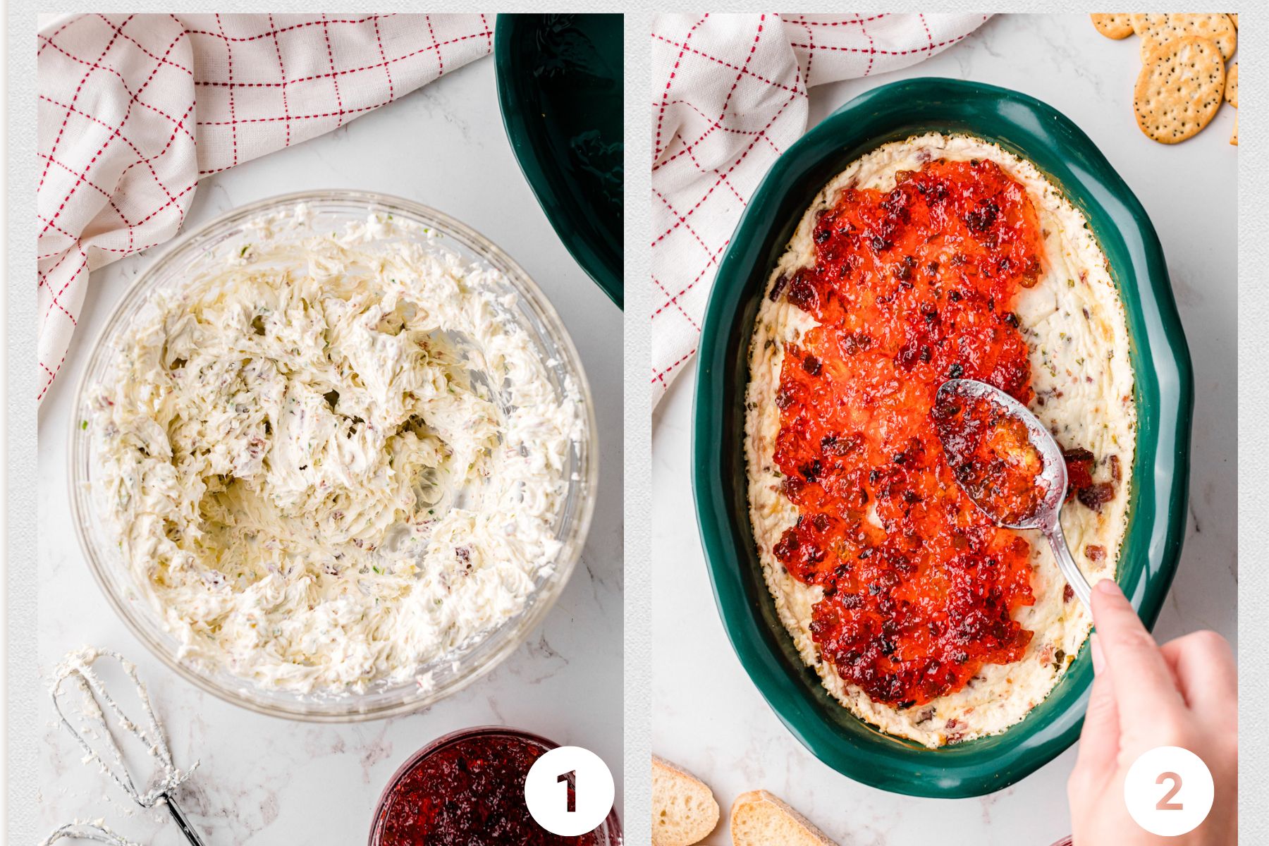 Pepper Jelly Cheese Dip With Bacon