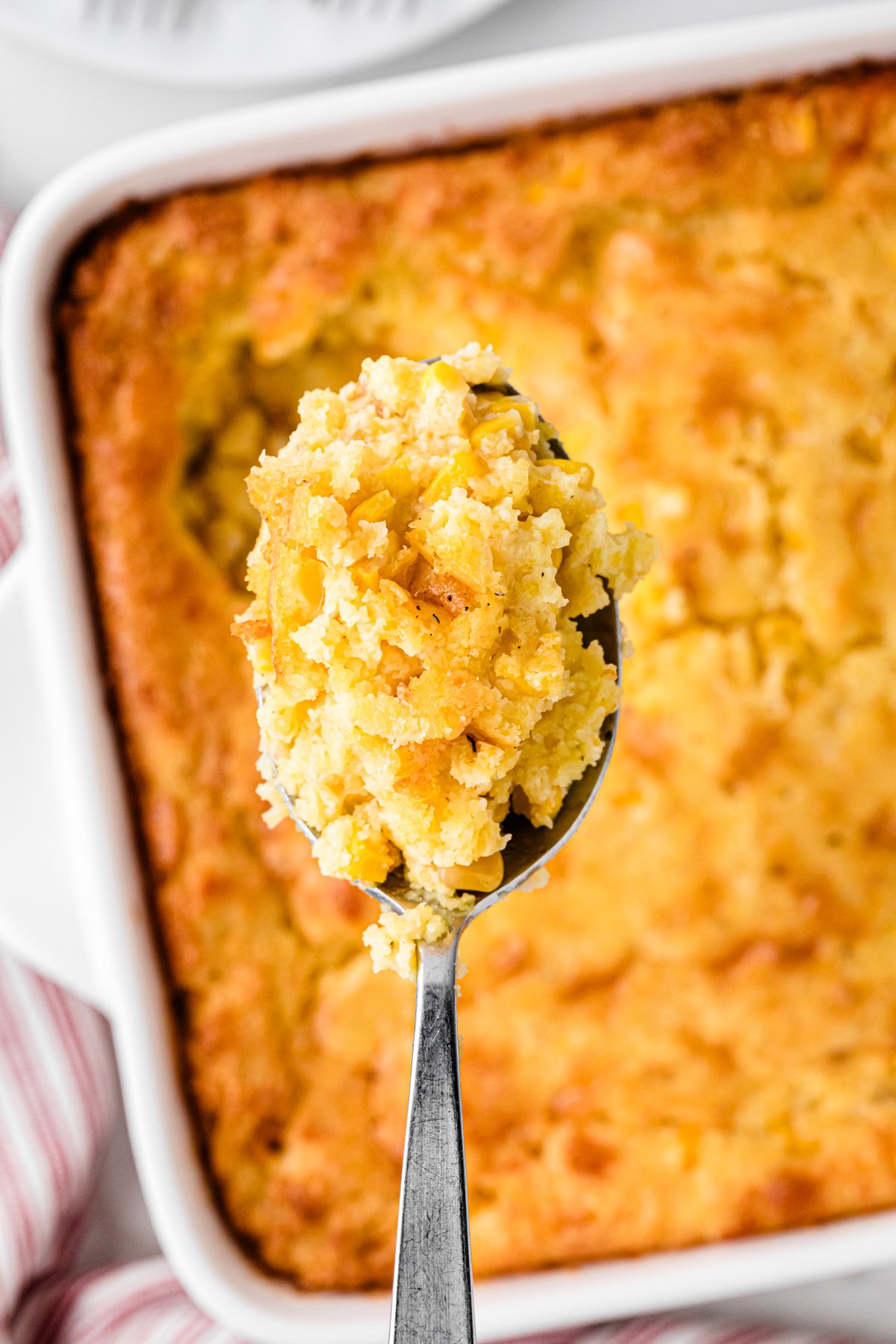 Classic Cornbread Pudding With Cheese
