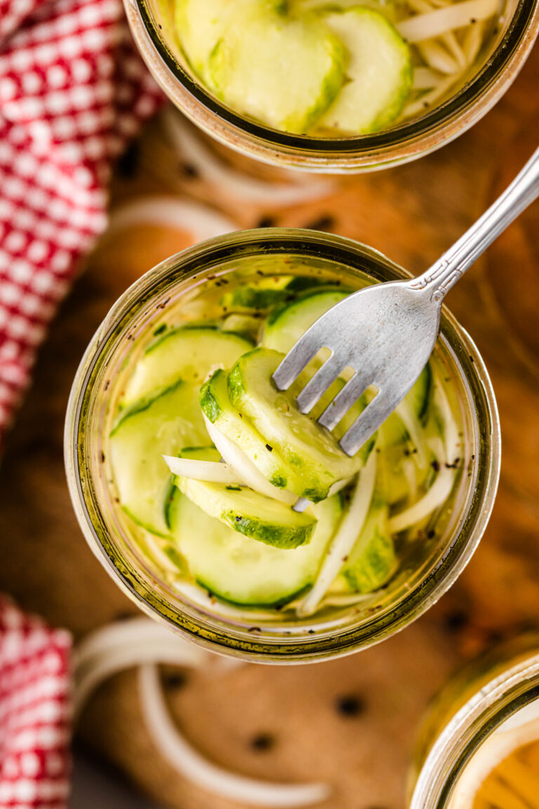 Cucumber and Onion Refrigerator Pickles (A Southern Staple)