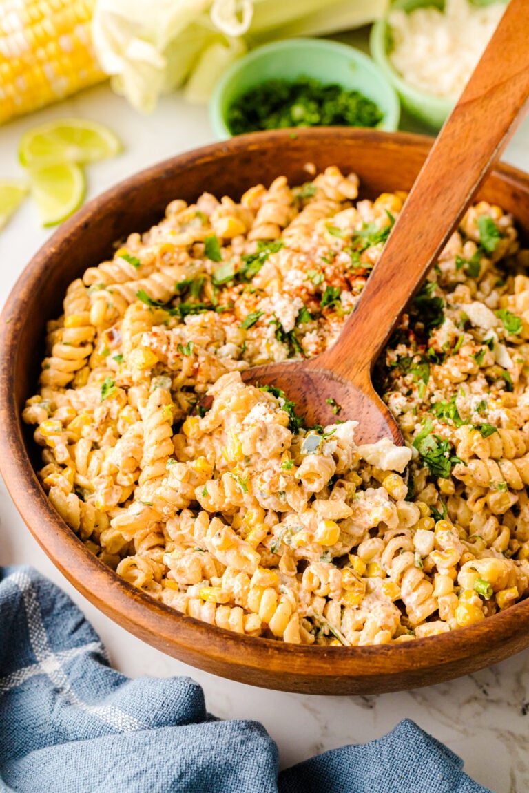 Easy Mexican Street Corn Pasta Salad Recipe