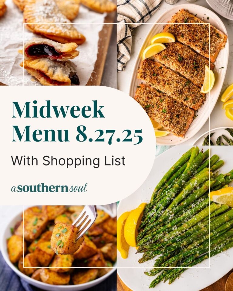 Midweek Menu Meal Plan 8.27.25