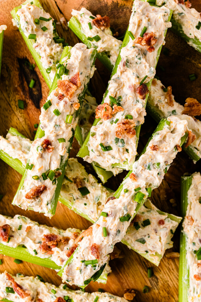 Outrageously Good Stuffed Celery