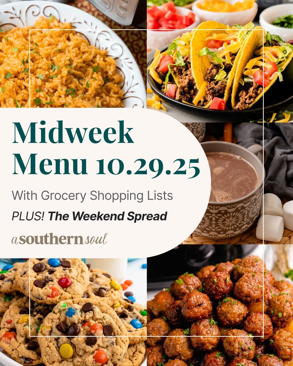 Midweek Menu Meal Plan: 10.29.25