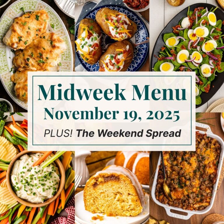 Midweek Menu Meal Plan: 11.19.25
