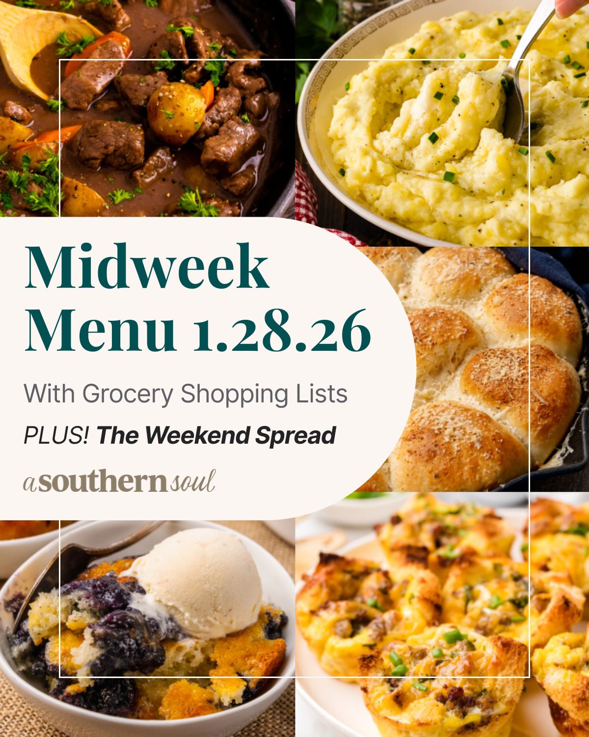 Midweek Menu Meal Plan: 1.28.26
