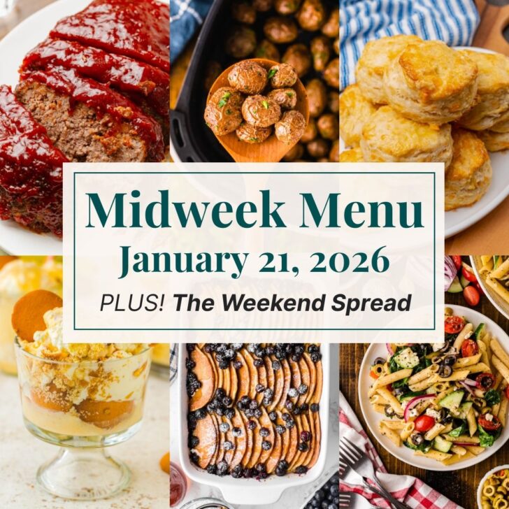 Midweek Menu Meal Plan: 1.21.26