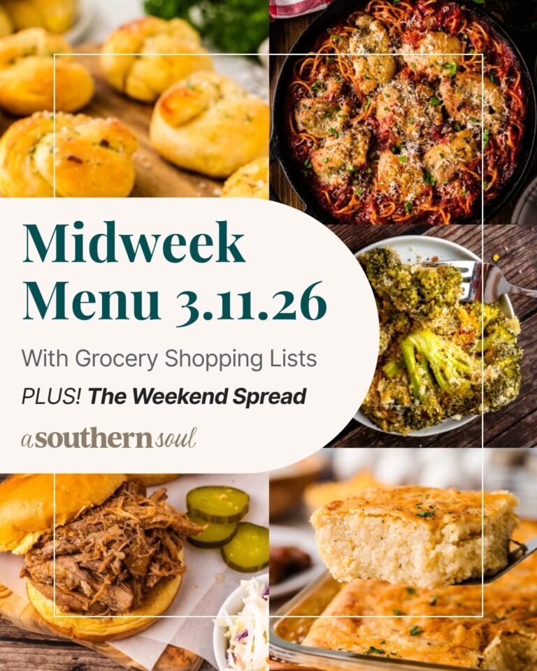 Midweek Menu Meal Plan: 3.11.26