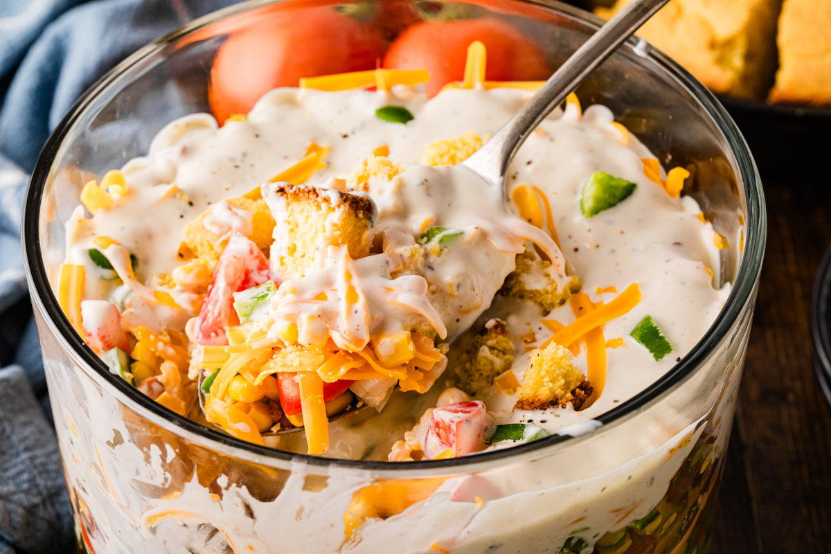 Classic Southern Cornbread Salad Recipe