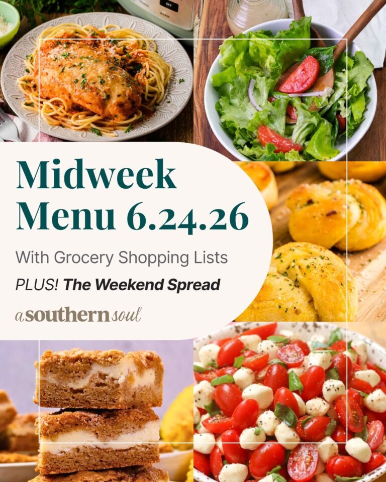 Midweek Menu Meal Plan: 6.24.26